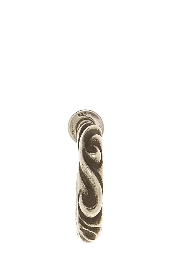 Chrome Hearts Sterling Scroll Hoop Earring - Silver