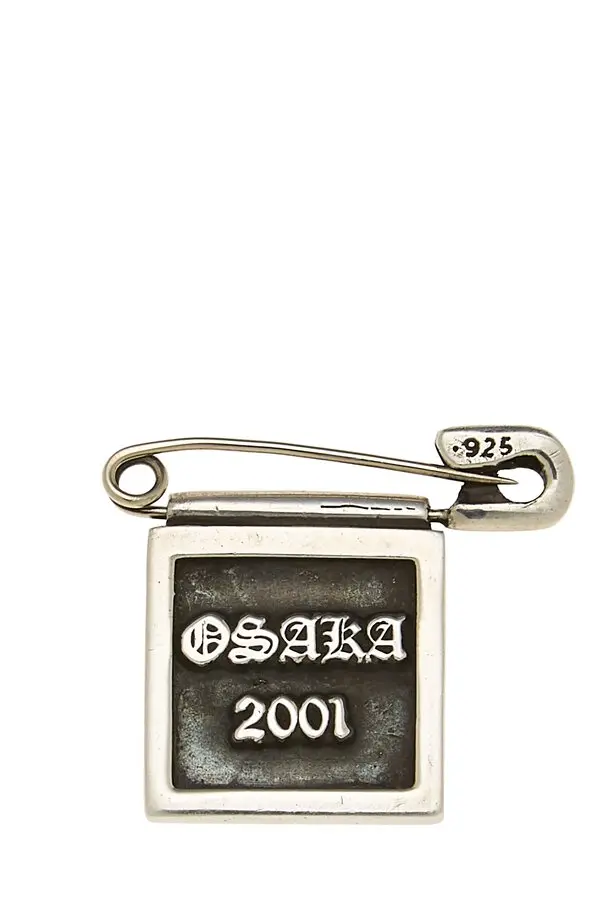 Chrome Hearts Sterling Osaka Safety Frame Pin - Silver