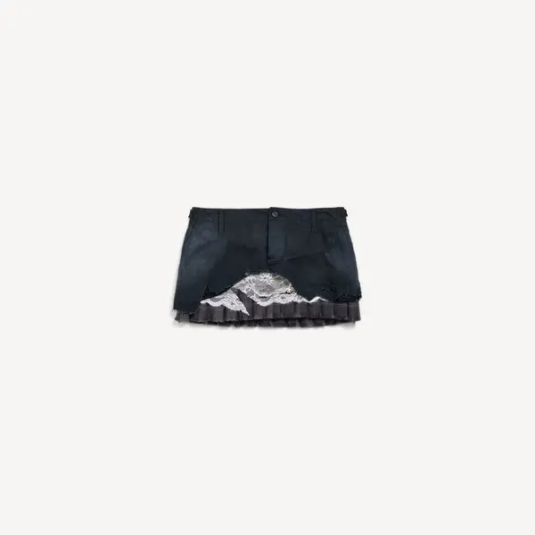 Balenciaga Patched Cargo Skirt - Grey