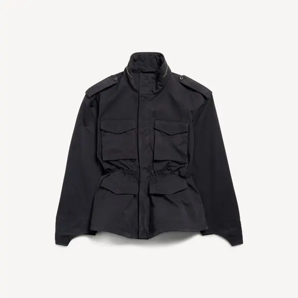 Balenciaga Hourglass Parka - Black