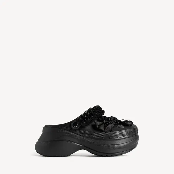 Balenciaga Crocs Mule With Jibbitz Charms - Black