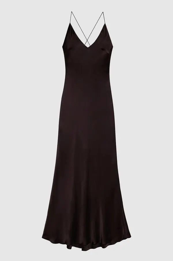 ANINE BING Laurel Maxi Dress - Deep Brown