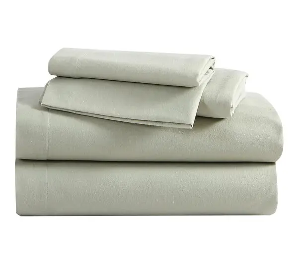 Eddie Bauer Solid Green Cotton King Sheet Set - One-color