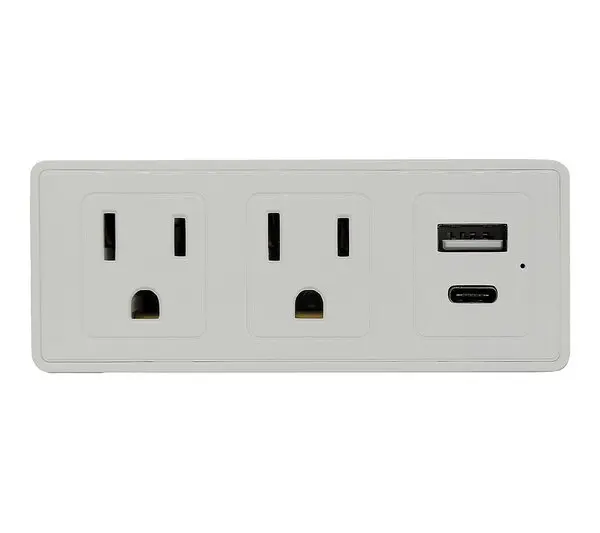 LIFEWARE GROUP 2 Pack Ciao Tech 2 A/c Outlets + Usb + Type C O Utputs Slim Mul - One-color