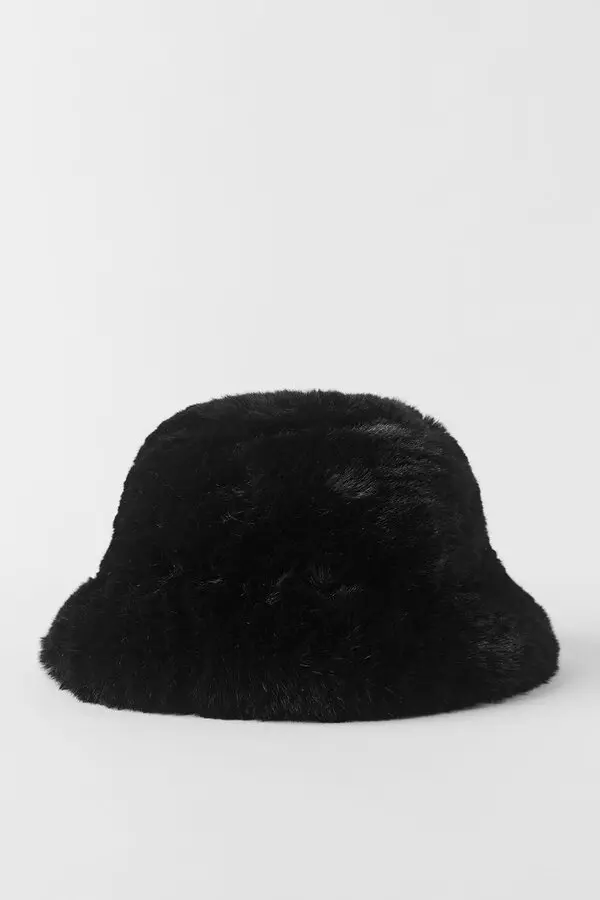Alo Yoga Faux Fur Bucket Hat - Black