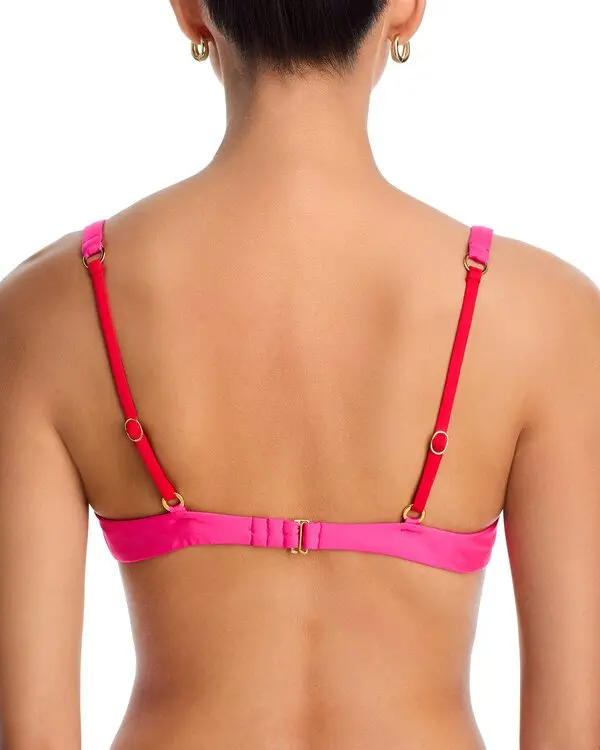Aqua Swim Colorblock Underwire Bikini Top