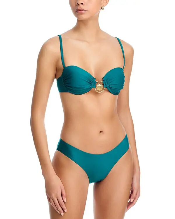 Aqua Low Rise Hipster Bikini Bottom