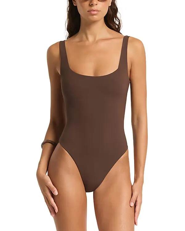Bond Eye Melody Reversible One Piece Swimsuit - Espresso / Cala