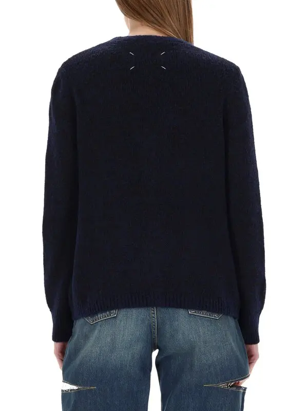 MAISON MARGIELA Wool Cardigan - Blue