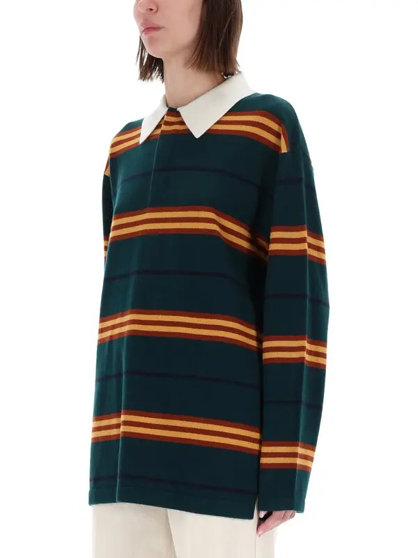 Guest In Residence Striped Rugby Polo Shirt - Multicolour
