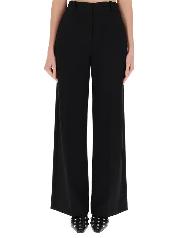 Theory Wide Leg Trousers - Black