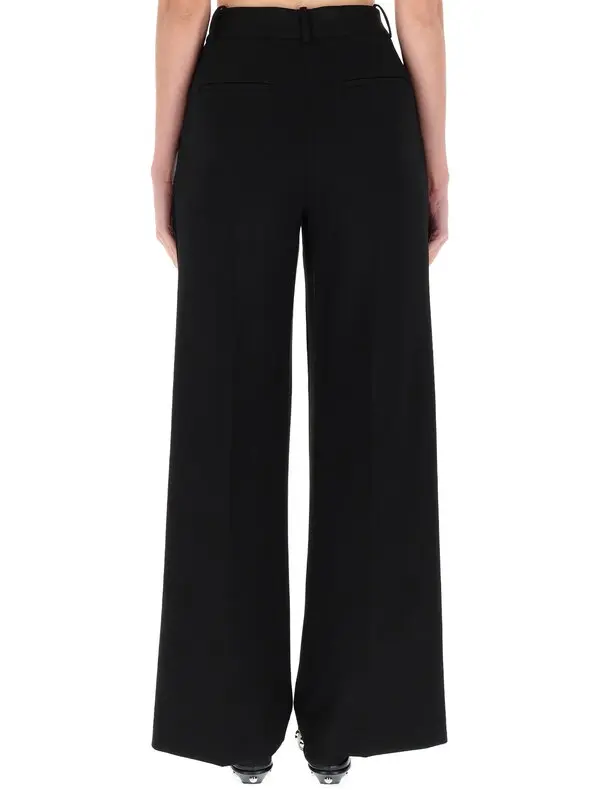 Theory Wide Leg Trousers - Black