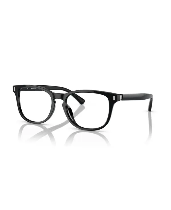 Brooks Brothers Round Eyeglasses - Shiny Black Bio
