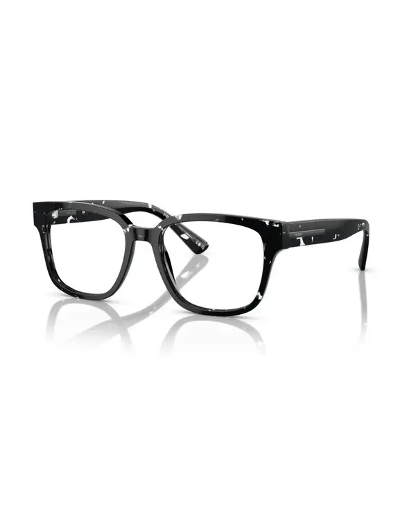 Prada Square Eyeglasses - Havana Black Transparent