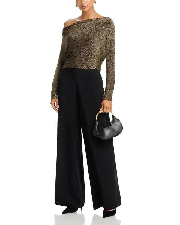 SIX FIFTY Metallic Threaded Top - Gold