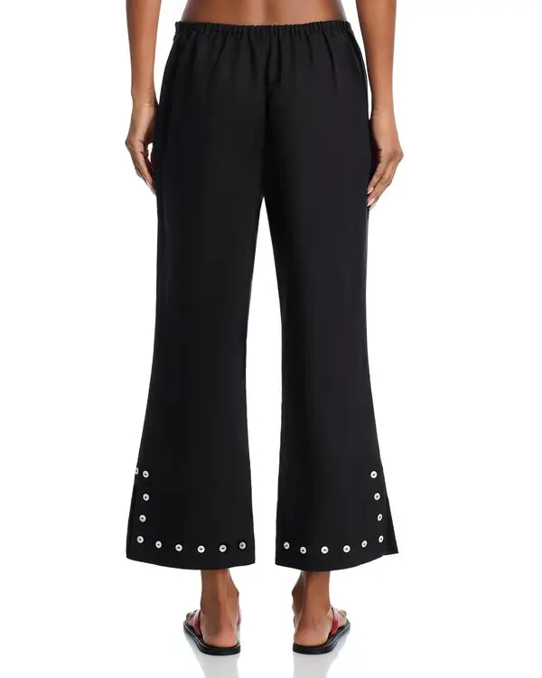 Staud Piha Button Trim Pants