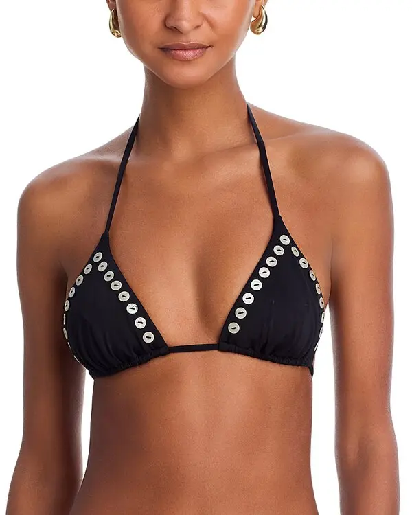 Staud Lido Bikini Top - Black