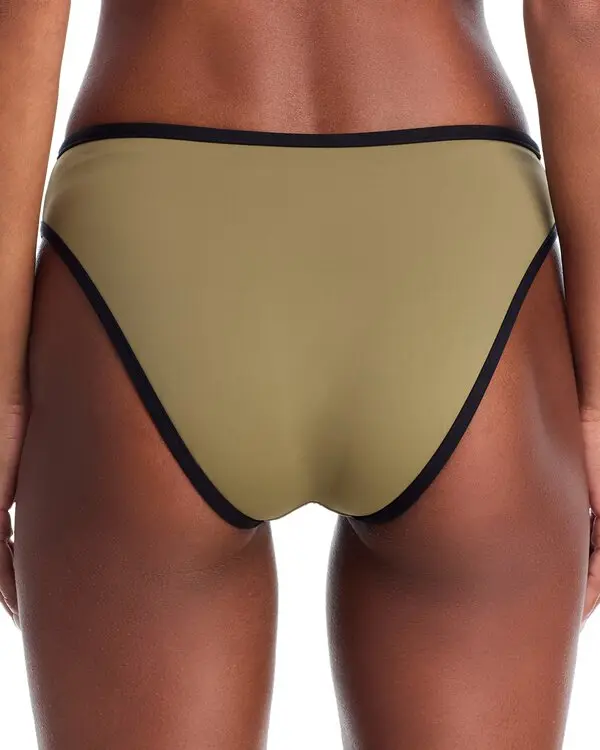 Staud Gemma Bikini Bottom - Thyme/black
