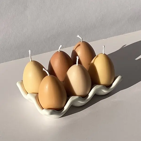 SCANDLES Egg Candles, Set Of 6