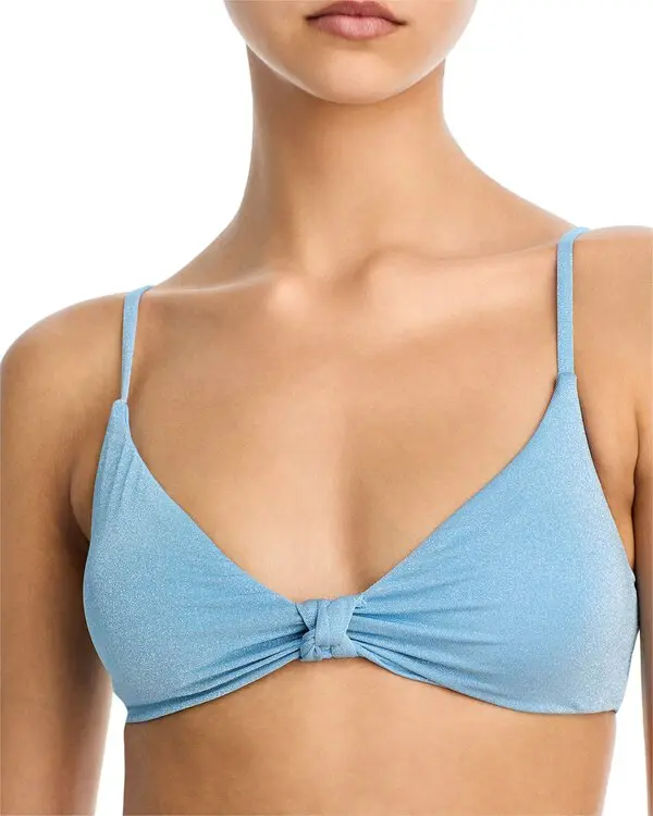 Aqua Knot Bralette Bikini Top