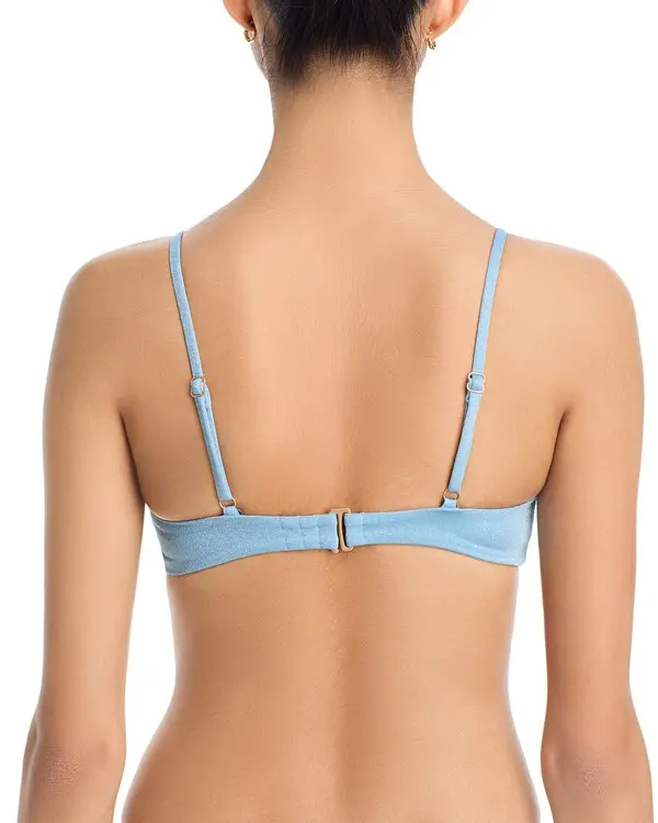 Aqua Knot Bralette Bikini Top