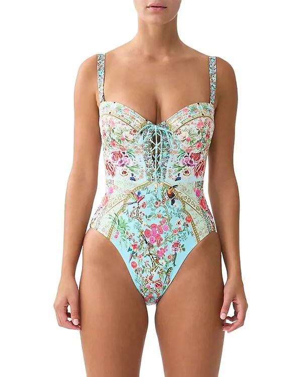 Camilla Lace Up Underwire One-piece Swimsuit - Sultans And Queens