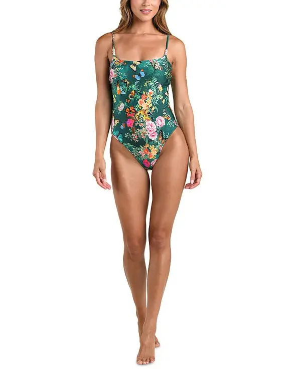 L'Agence Remi Charonda Butterfly Lingerie One-piece Swimsuit - Multi