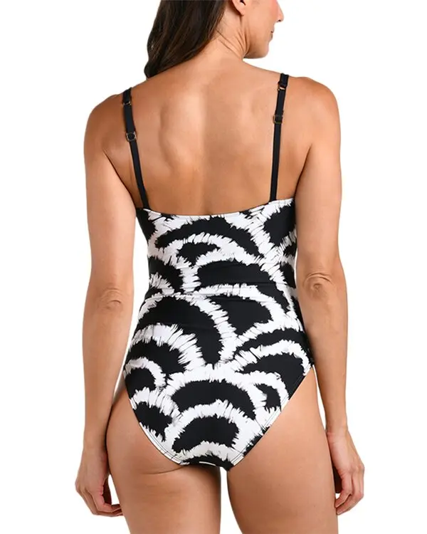 La Blanca Woven Shadows Lingerie One Piece Swimsuit