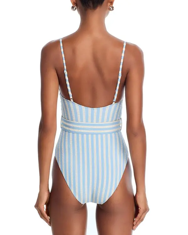 Simkhai Noa Underwire Belted One Piece Swimsuit