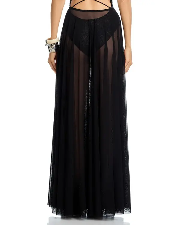 Norma Kamali Flared Swim Cover Up Skirt