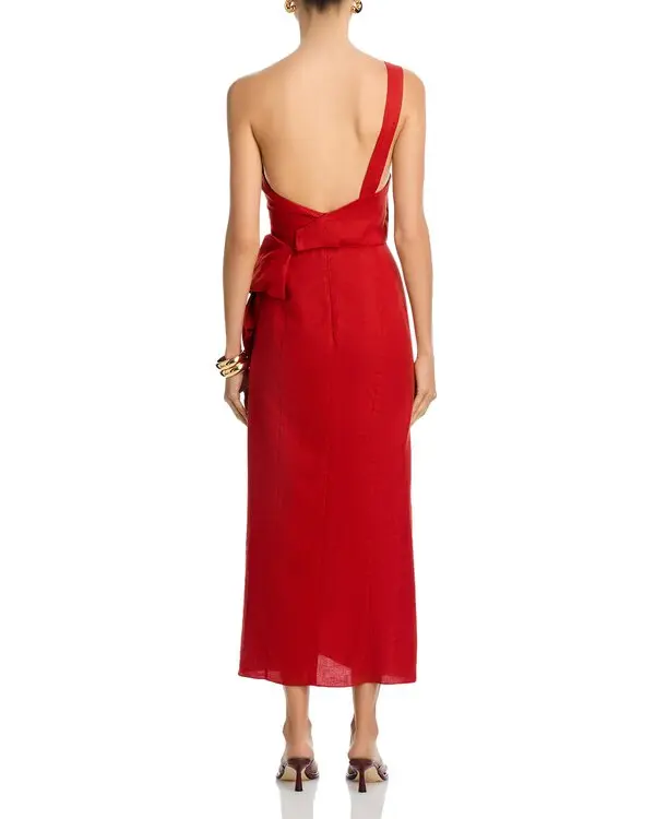 Johanna Ortiz Salsero Midi Dress - Red