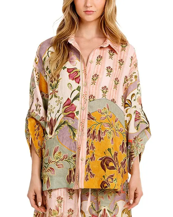 Agua Bendita Chrissy Aura Shirt Cover-up - Multi