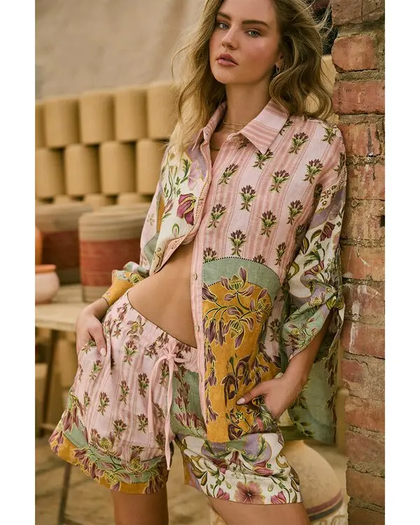 Agua Bendita Chrissy Aura Shirt Cover-up