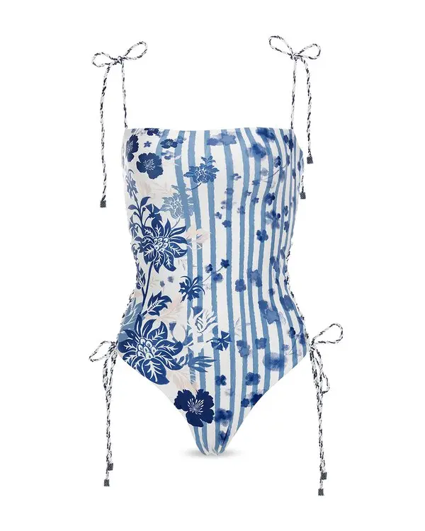 Agua Bendita Posh Batik Reversible One Piece Swimsuit