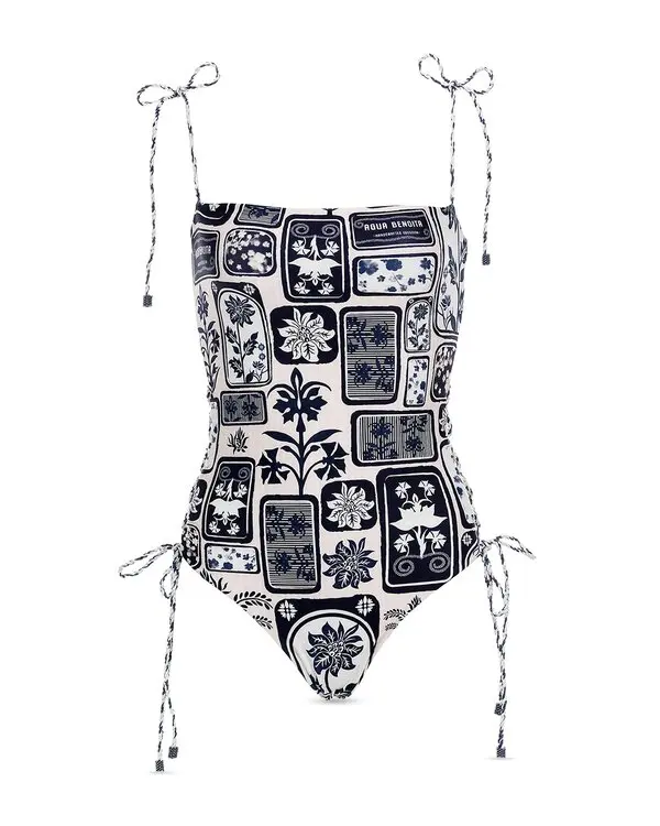 Agua Bendita Posh Batik Reversible One Piece Swimsuit