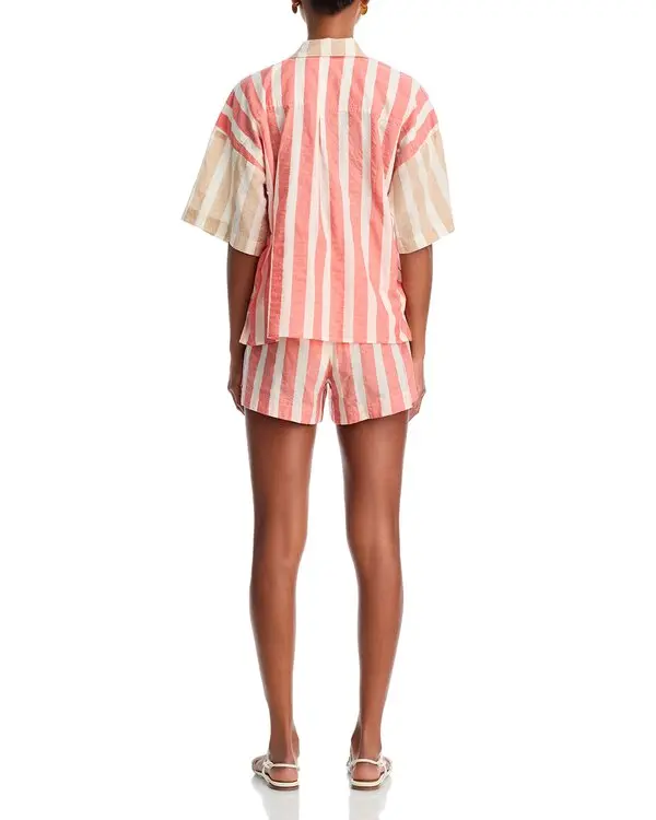Echo Swim Cover-up Shorts - Beach Pink