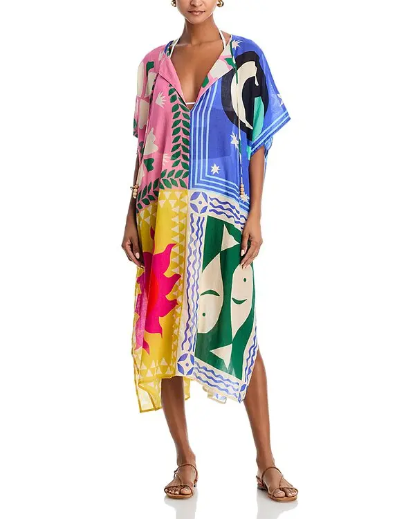 Echo Summer Escape Caftan Swim Cover-up - Multi