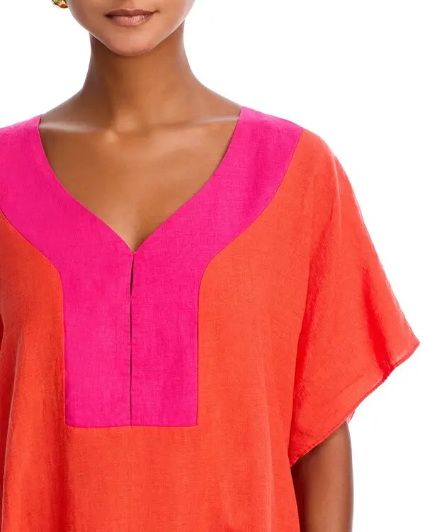 Echo Colorblocked Siesta Caftan Swim Cover-up