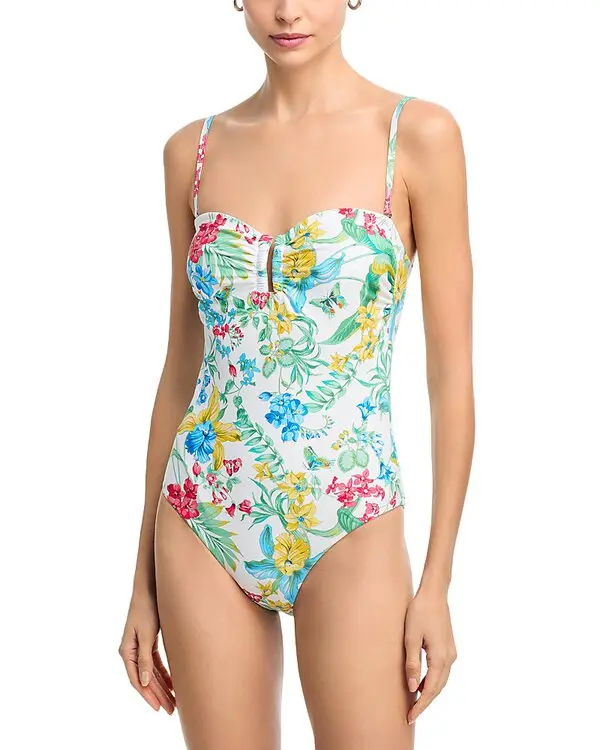 Kobi Halperin Queen One Piece Swimsuit - Ivory Multi