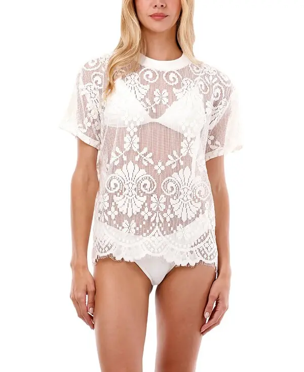 MALAI Lace Oversize T-shirt