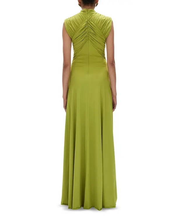 Rachel Gilbert Juniper Ruched Gown - Apple