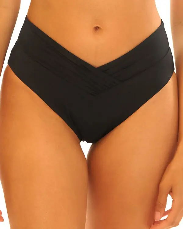 BECCA BY REBECCA VIRTUE Color Code American Fit Bikini Bottom - Black