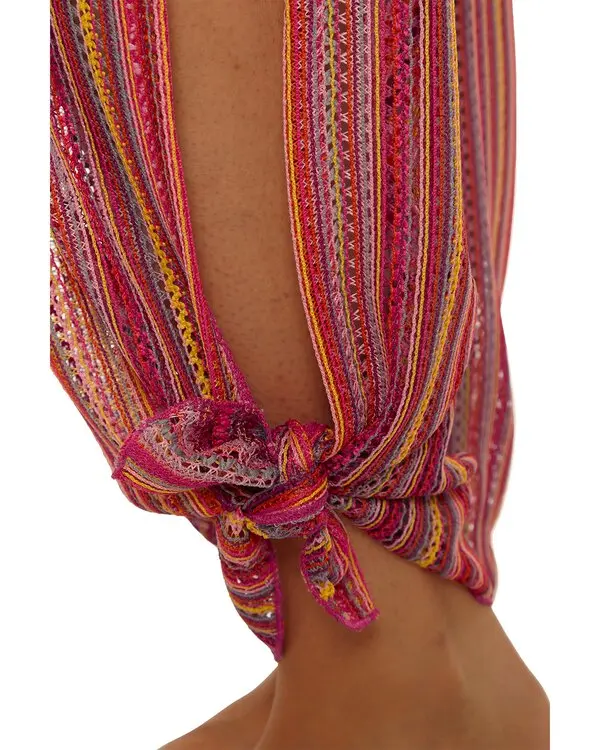 BECCA By Rebecca Virtue Seaside Crochet Stripe Swim Cover-up Pants