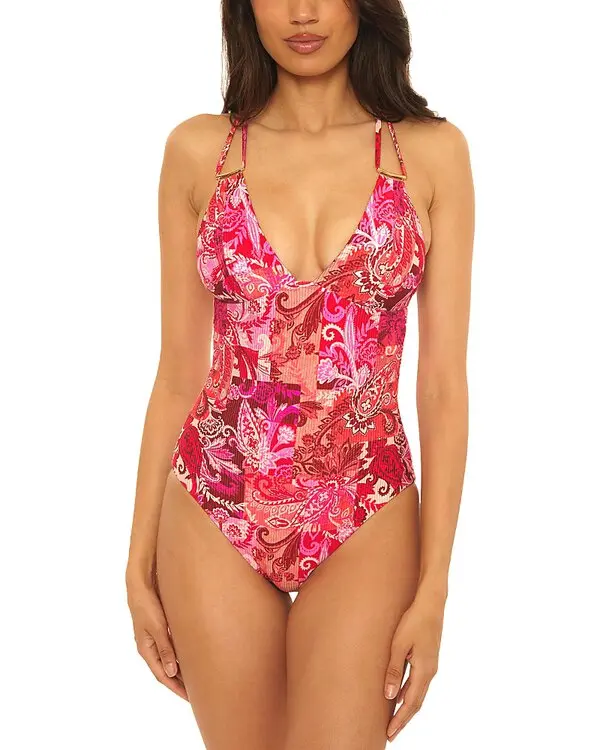 BECCA By Rebecca Virtue Bali Abigail Princess Seam One Piece Swimsuit - Multi