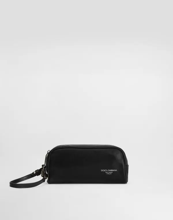 Dolce & Gabbana Tempesta Calfskin Necessaire - Black