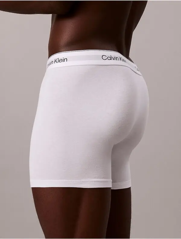Calvin Klein Icon Cotton Stretch 7-pack Boxer Brief - White W/ White Wb