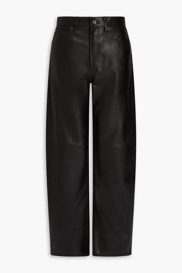 FRAME Tapered Leather Pants