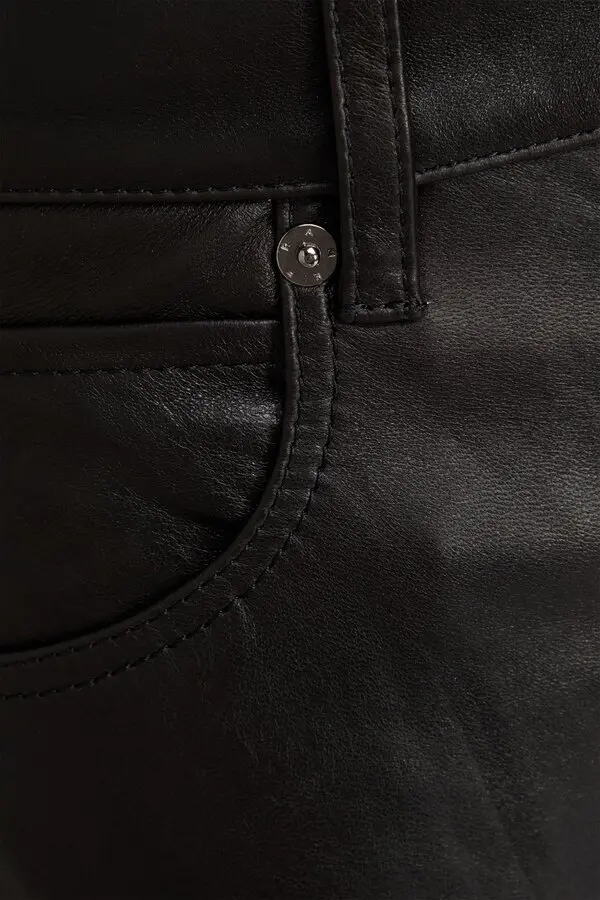 FRAME Tapered Leather Pants