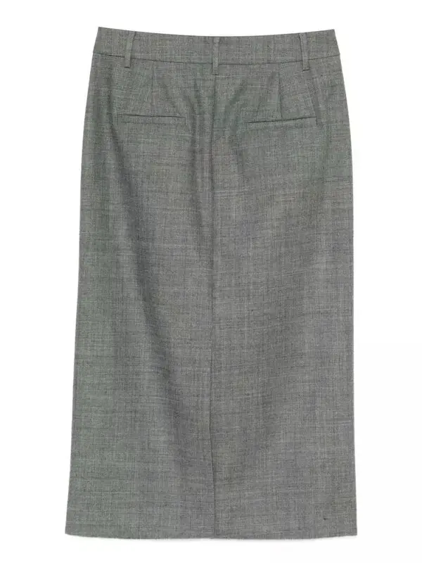 Tibi Midi Skirt With Back Slit