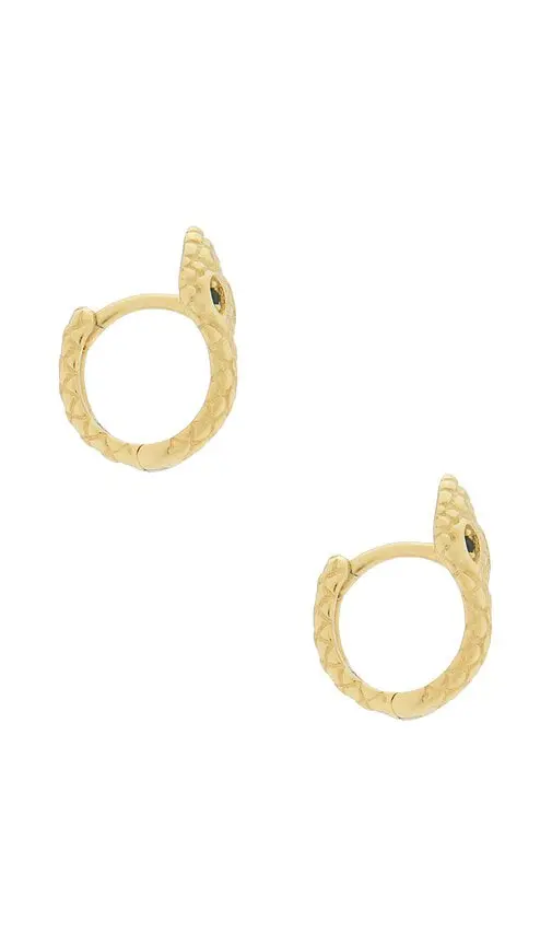 Shashi Serpent Huggie Earrings